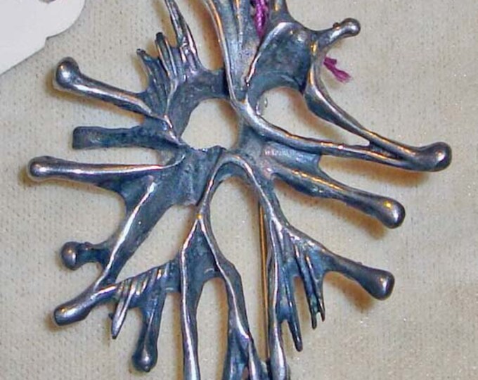 Vintage Israeli POST-MODERNIST Sterling Silver Pendant or - Etsy