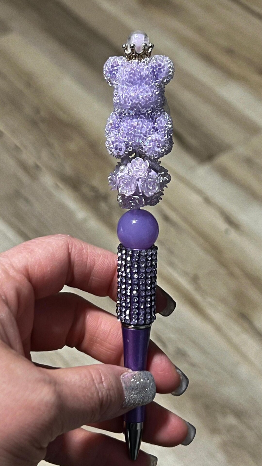 Fancy Purple Beaded Bear. - Etsy