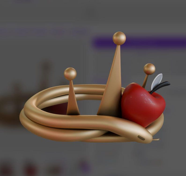 Hazbin Hotel - Lucifer Apple Staff | Cane + Crown | Cosplay - Etsy Canada