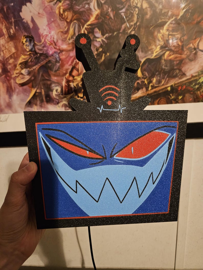 Vox TV Light Box - Hazbin Hotel | 3D Printer - Gamer Gift - Home Decor ...