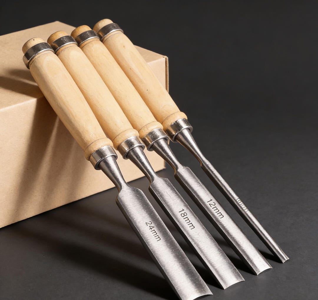 Professional 4pc Semi-circular Gouge Set - Inner Bevel Wood Carving ...