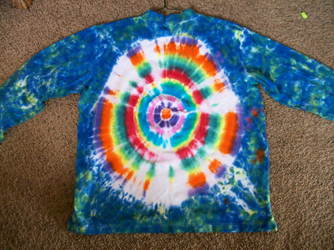 Adult Long Sleeve Tye Dyed Shirt - Etsy