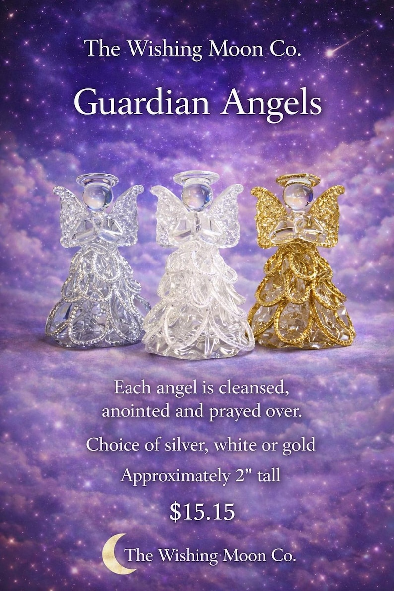 Beautiful Glass Guardian Angel - Etsy