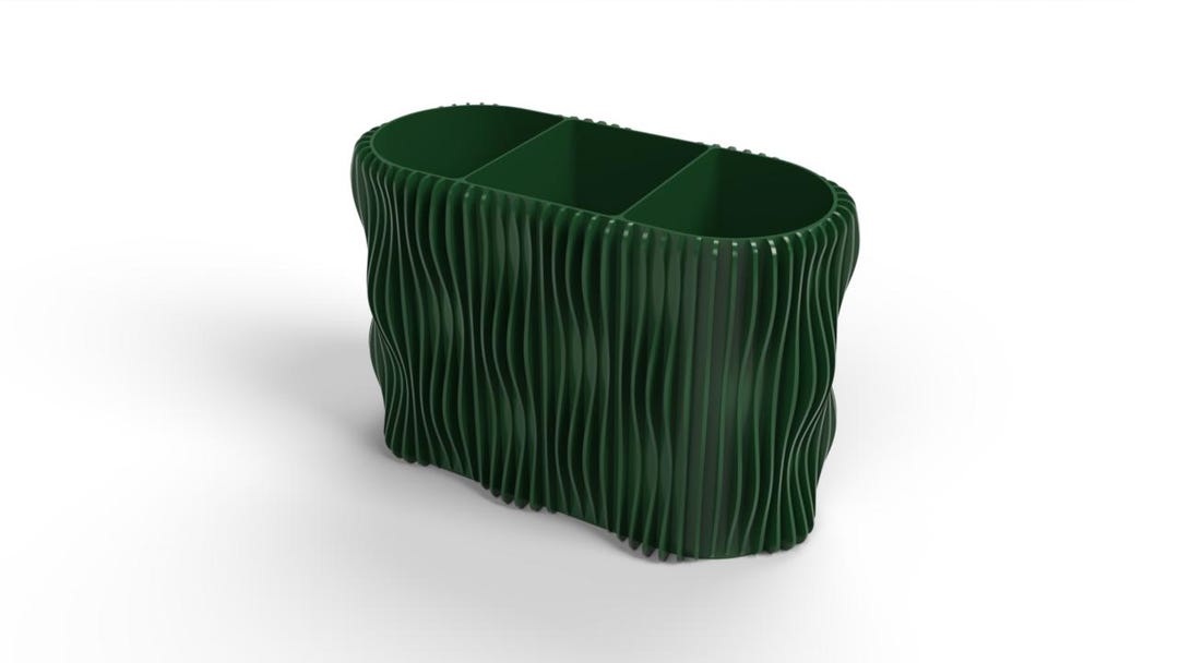 Waveform Desk Organizer – 3D Printed Pencil & Pen Holder - Etsy