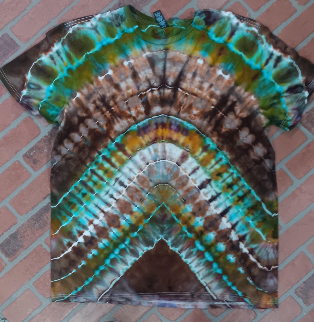 Colorful Ice Dyed Tie Dye, Hippie Clothes Men, Tye Dye Shirt XXLARGE - Etsy
