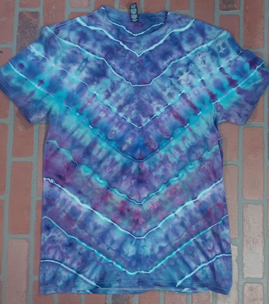 Colorful Ice Dyed Tie Dye, Hippie Clothes Men, Tye Dye Shirt LARGE - Etsy