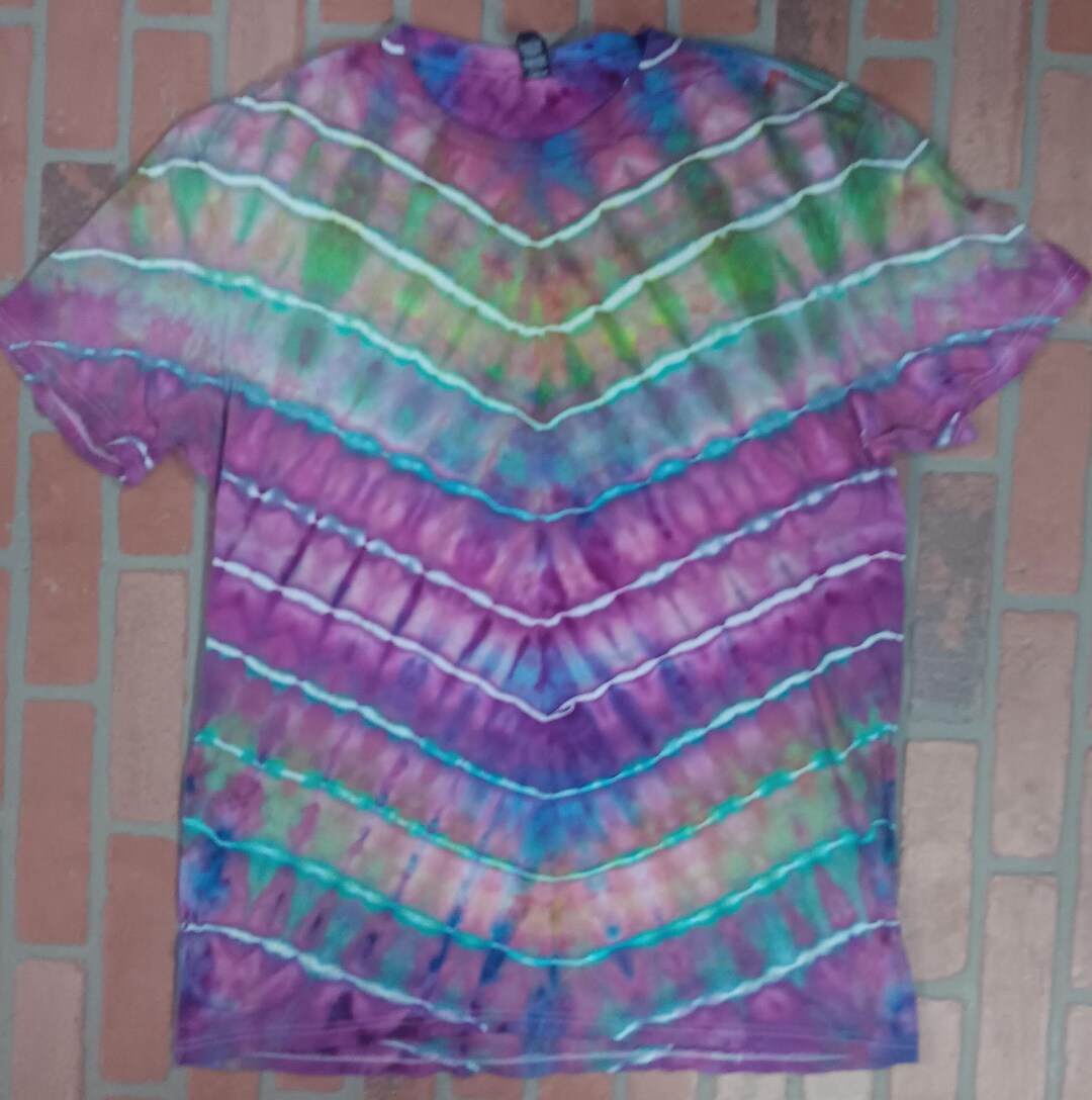 Colorful Ice Dyed Tie Dye, Hippie Clothes Men, Tye Dye Shirt XLARGE - Etsy