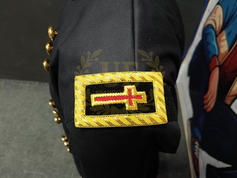 Knight Templar Uniform Frock Coat –hand Embroidery Patches Masonic ...