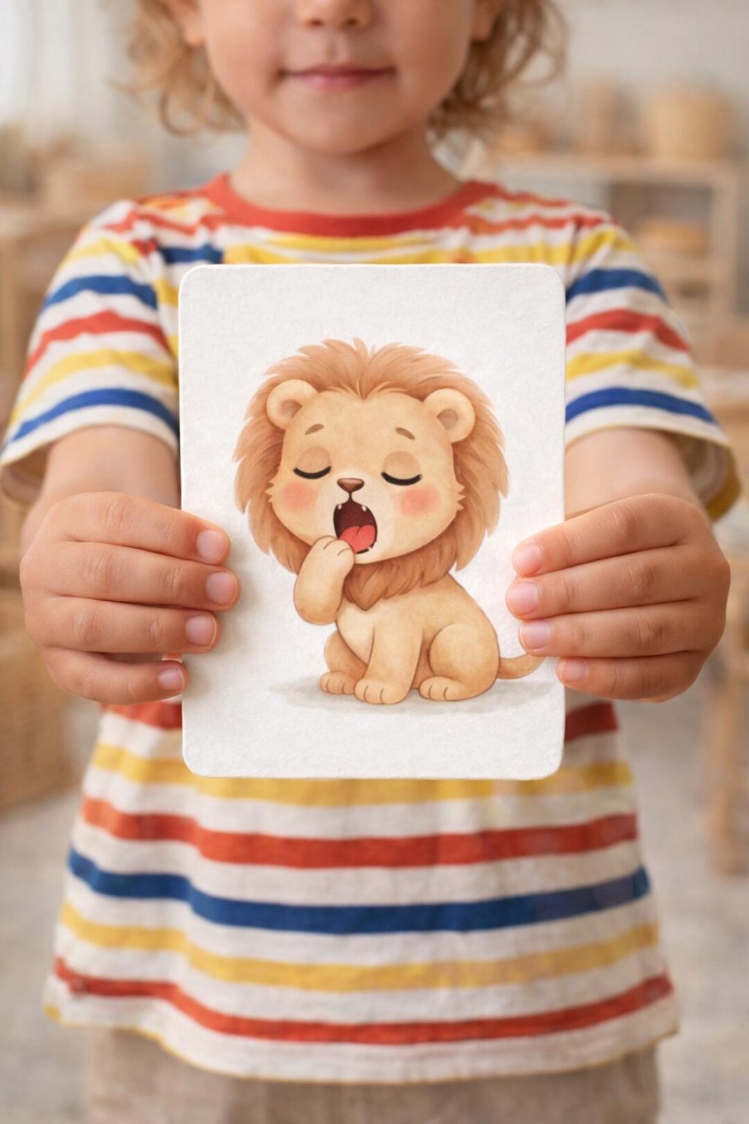 Lion Emotion Cards for Toddlers | Printable Feelings Flashcards ...