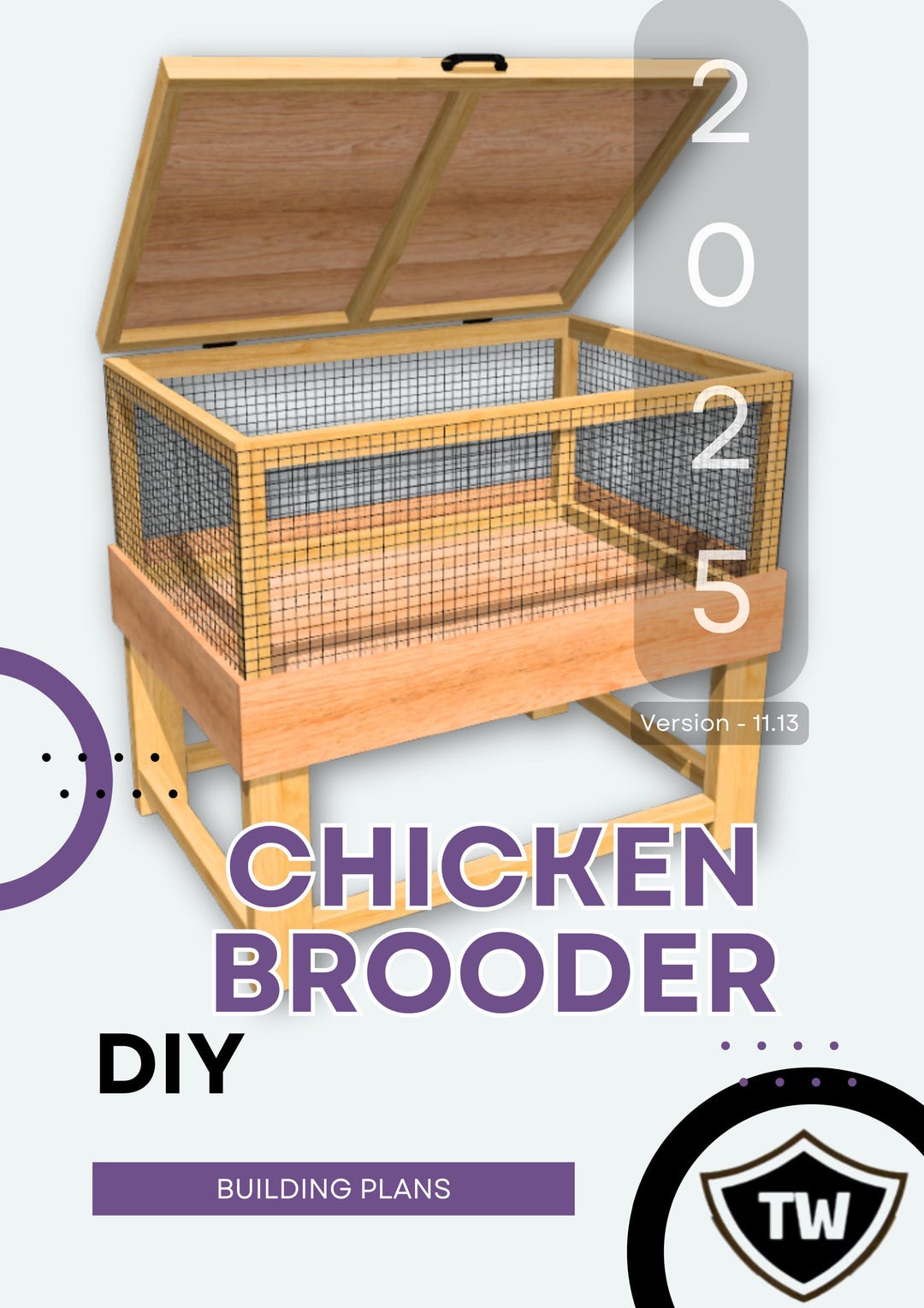 DIY Chicken Brooder & Small Animal Cage Plans: Beginner-friendly Build ...