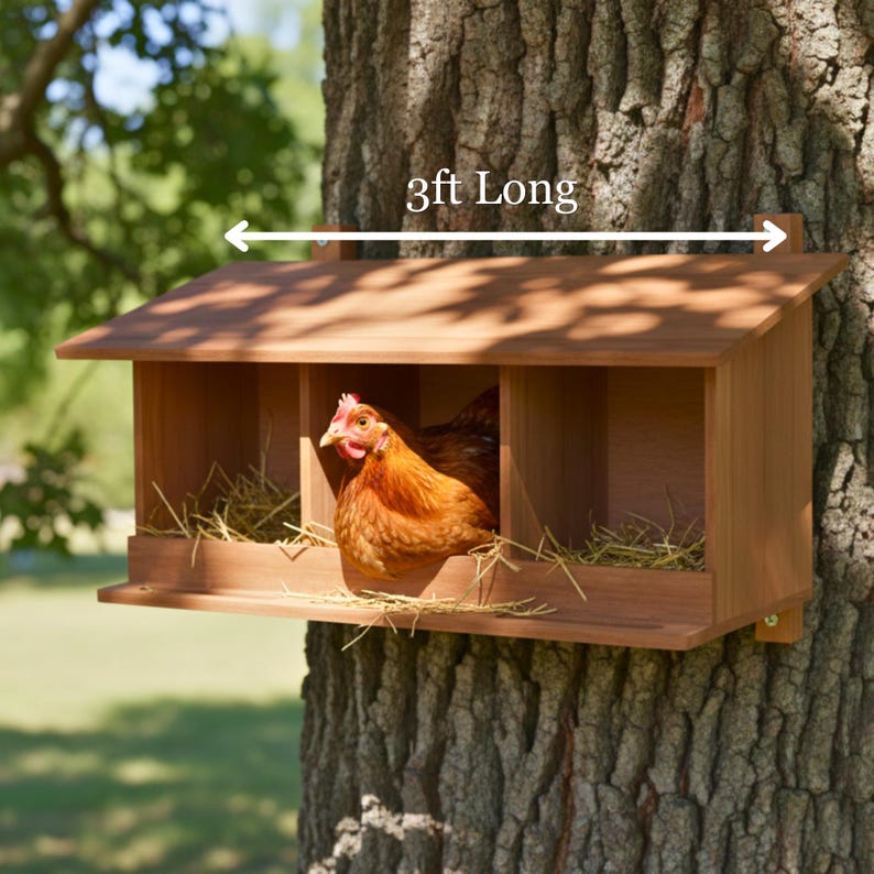 Chicken Nesting Box CNC Files, Waterproof Design for Small Flocks, DXF ...