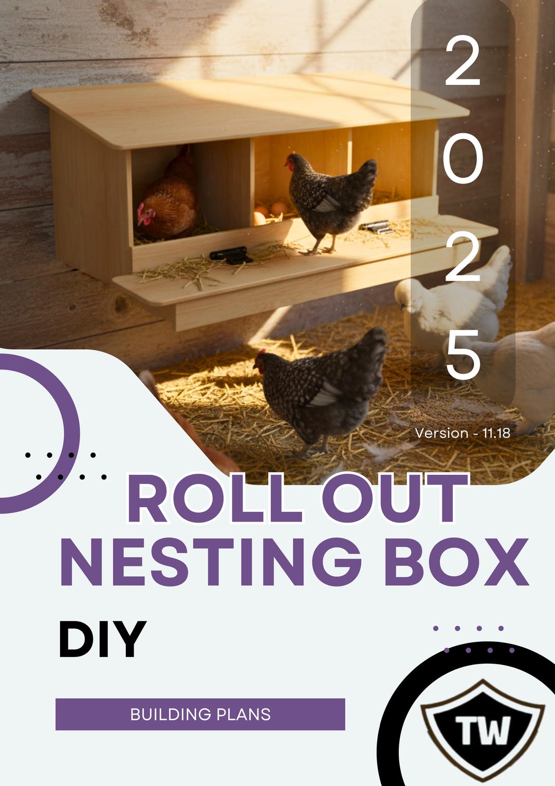 DIY Roll Out Nesting Box Plans: Easy Build, Clean Egg Collection ...