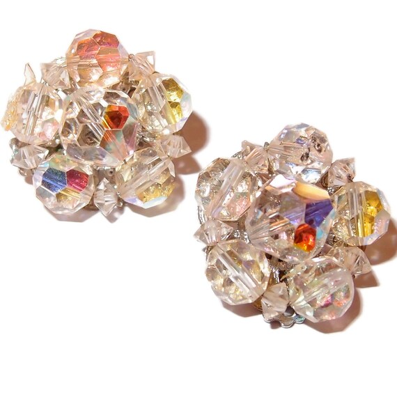 Vintage crystal clear cluster - Gem