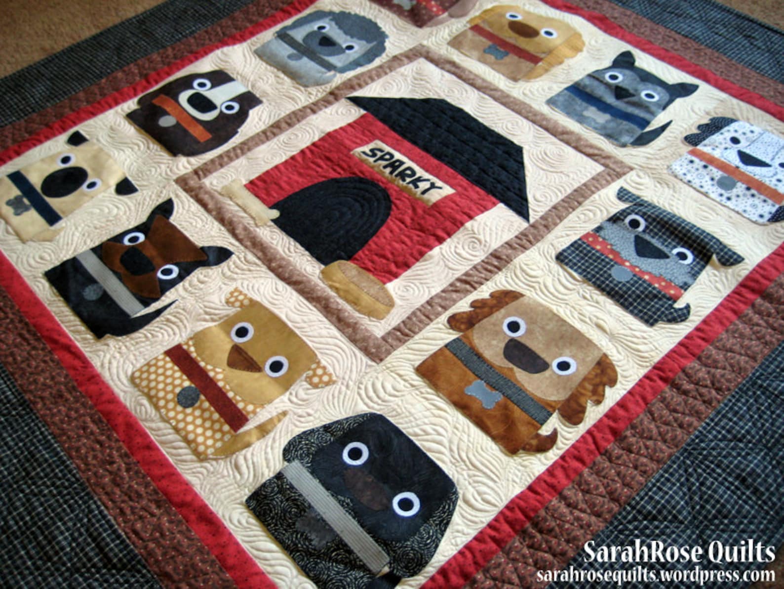 Dog Days Dog Quilt Pattern Machine Applique Quilt Pattern - Etsy Canada