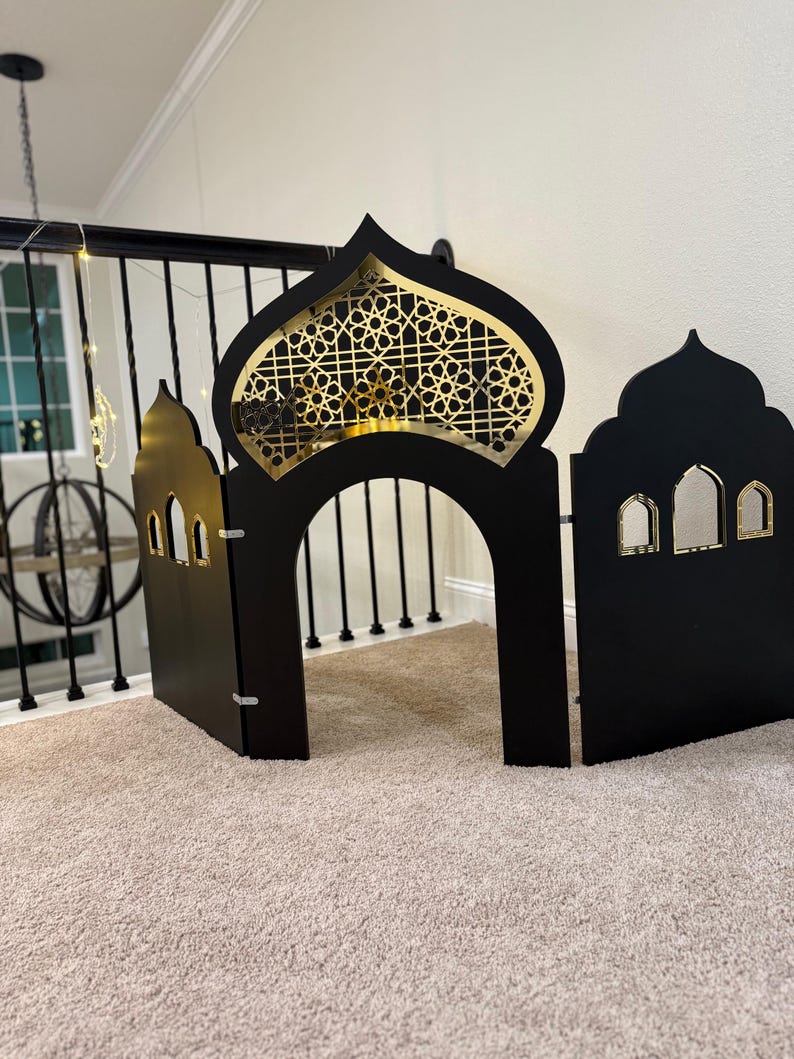 Wooden Masjid Design Panel/partition for Ramadan - Traditional Islamic ...