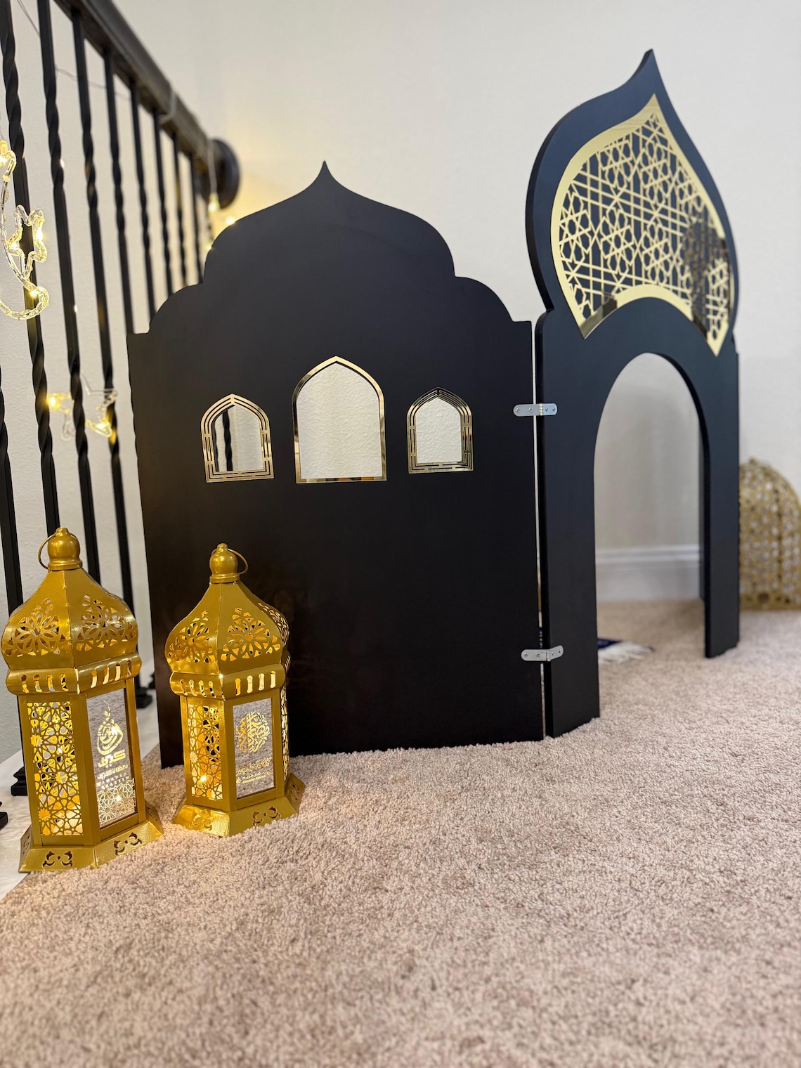 Wooden Masjid Design Panel/partition for Ramadan - Traditional Islamic ...