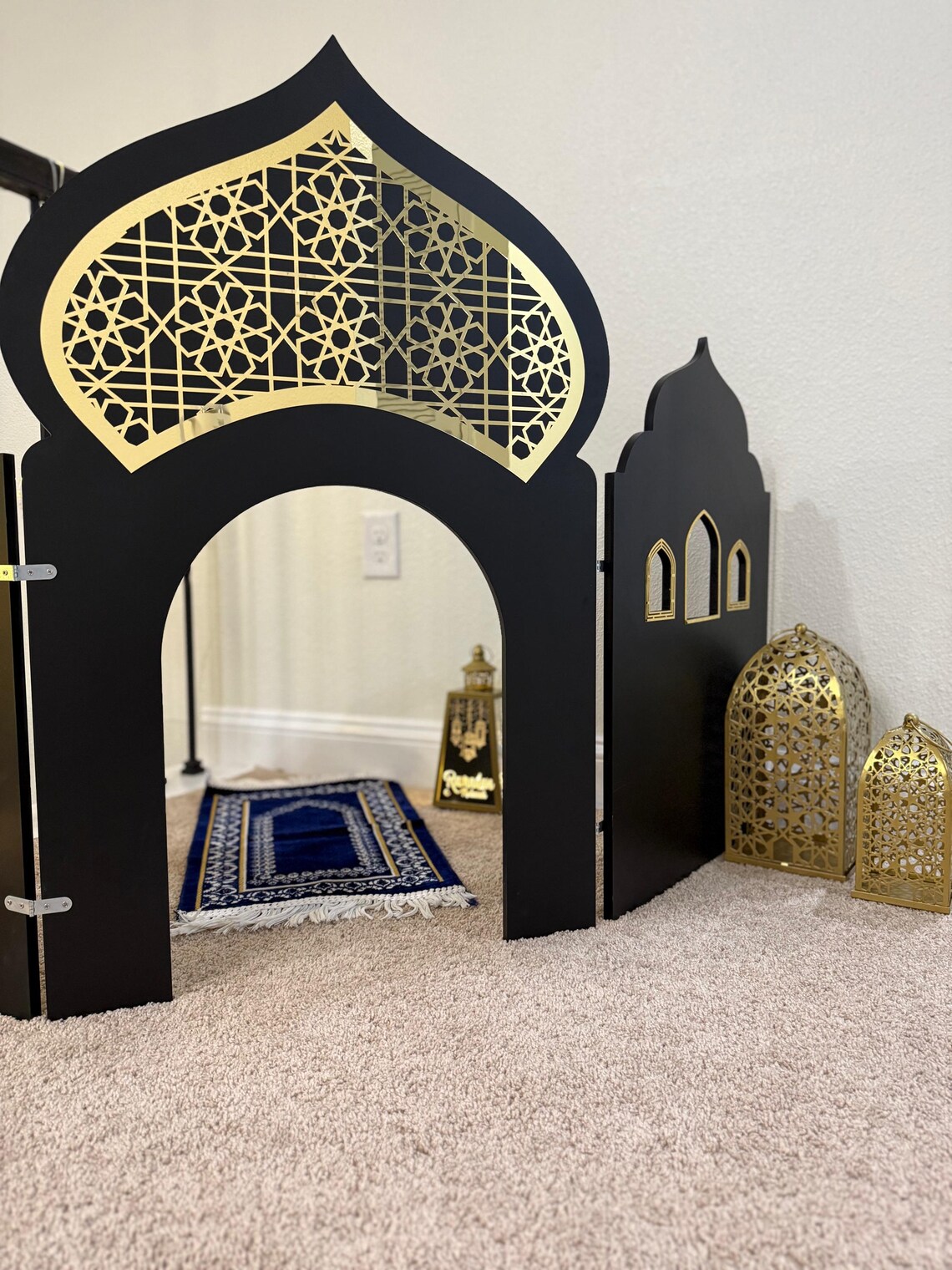Wooden Masjid Design Panel/partition for Ramadan - Traditional Islamic ...
