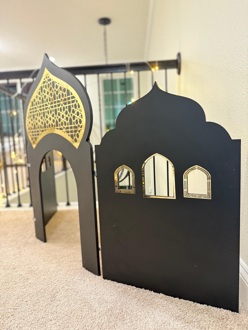 Wooden Masjid Design Panel/partition for Ramadan - Traditional Islamic ...