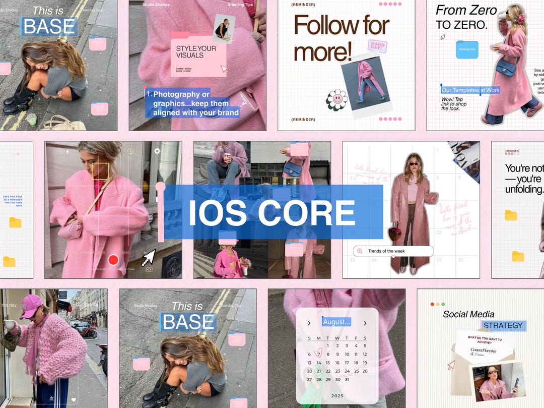 135 Ios Core Instagram Content Creator Templates, Digital Marketing ...