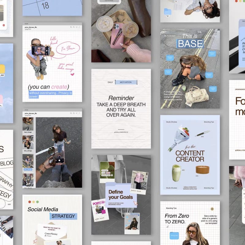 Ig Templates Ugc - Etsy