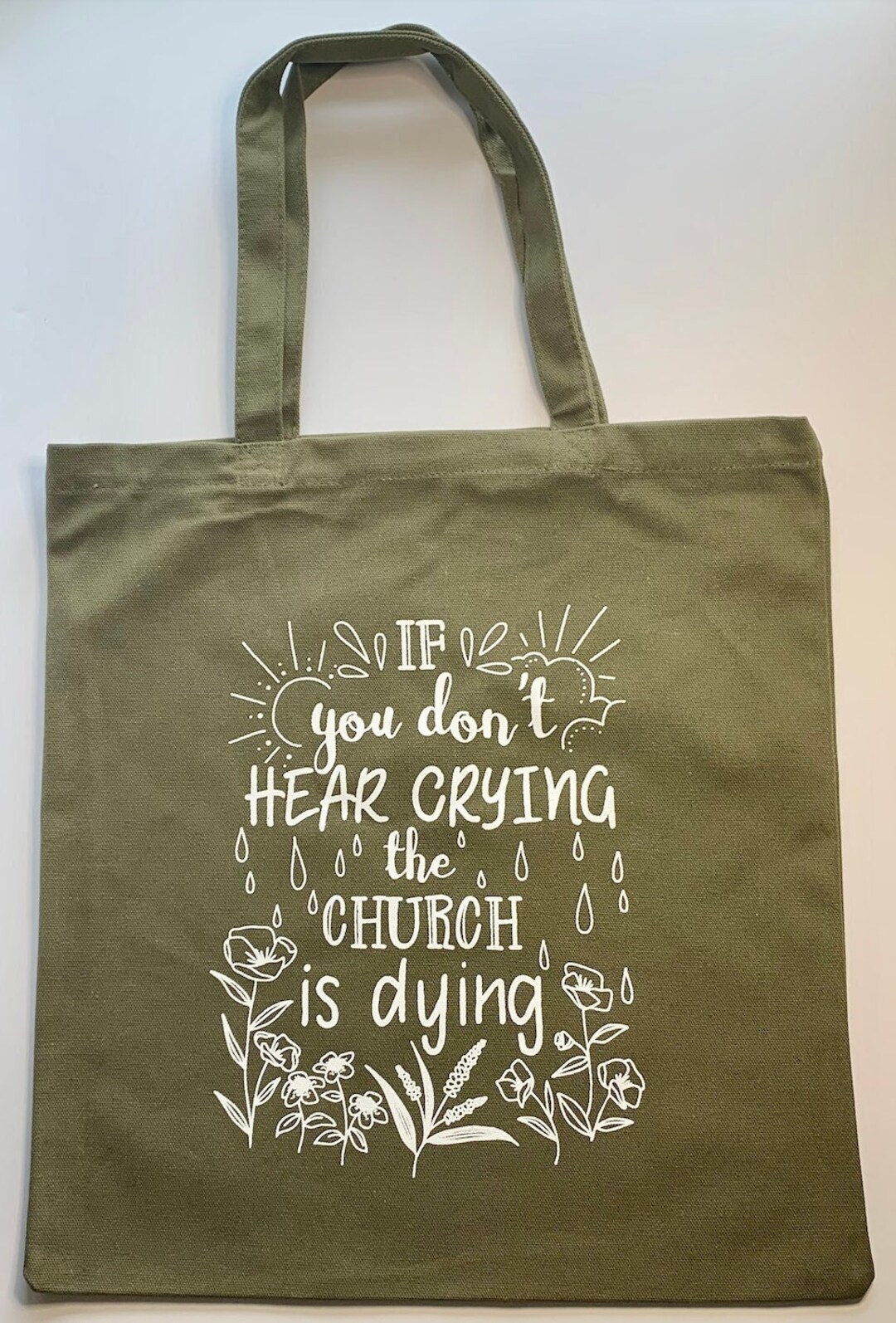 If You Don't Hear Crying Tote Bag - Etsy