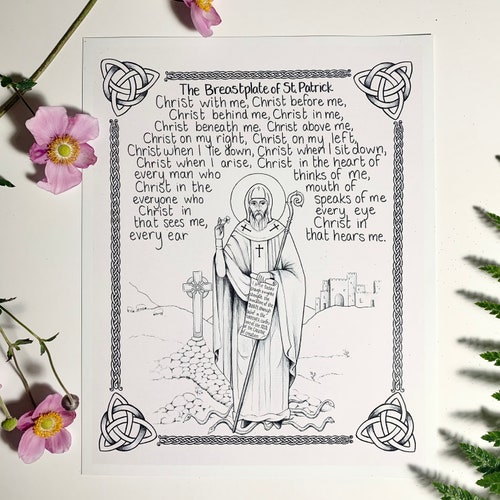 St Patrick's Breastplate Prayer Printable Wall Art St - Etsy