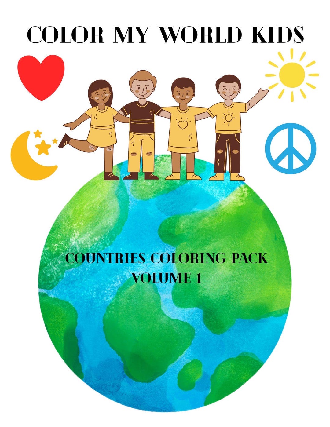 Color My World Kids - Countries (printable) - Etsy