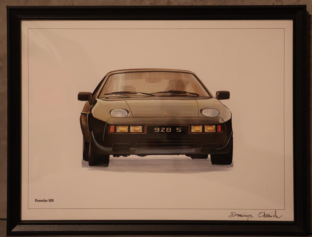 Porsche 928 Art Print | Dominique Obeniche | Daniel Briand Edition ...
