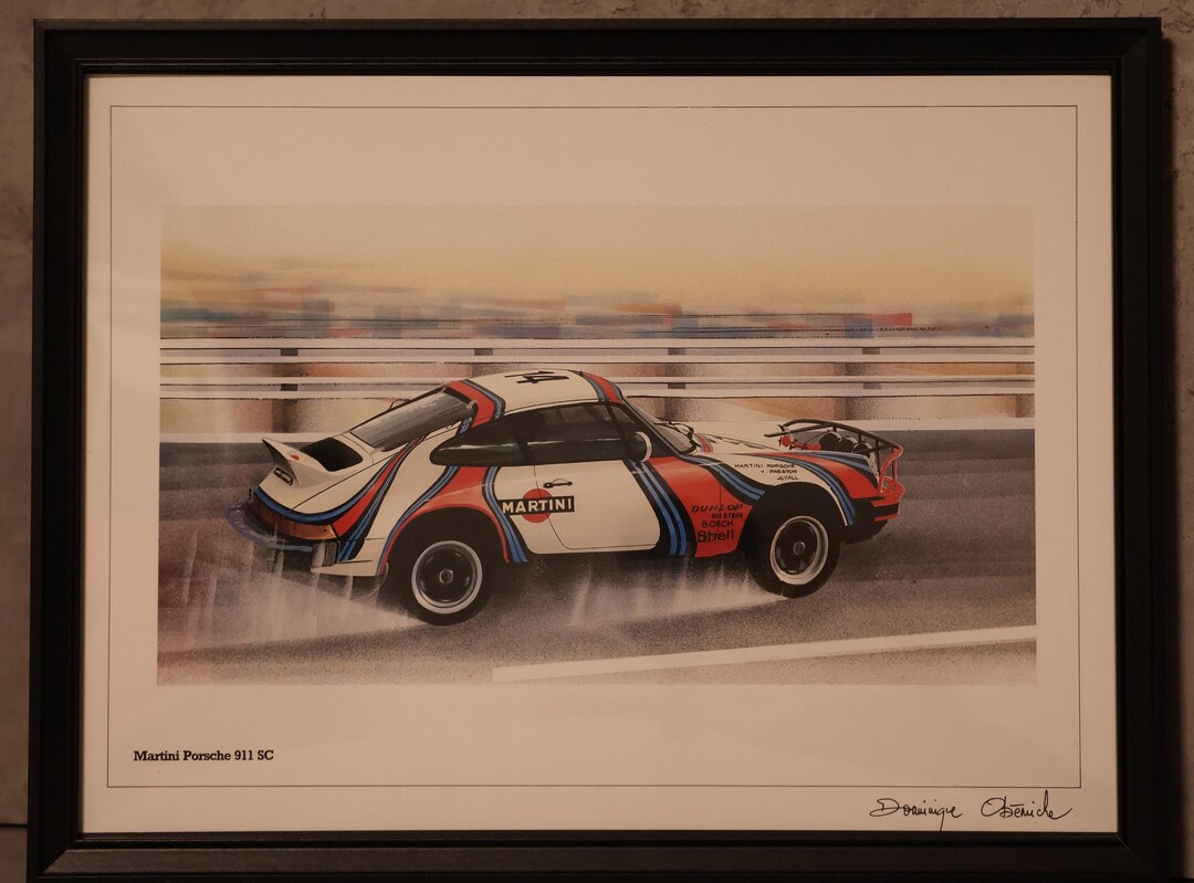 Martini Porsche 911 SC Art Print | Dominique Obeniche | Daniel Briand ...