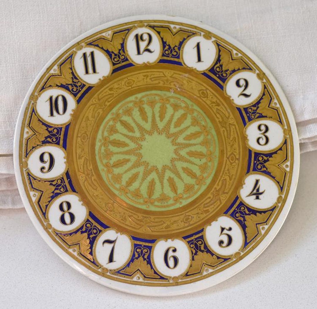French Enamel Clock Face - Etsy