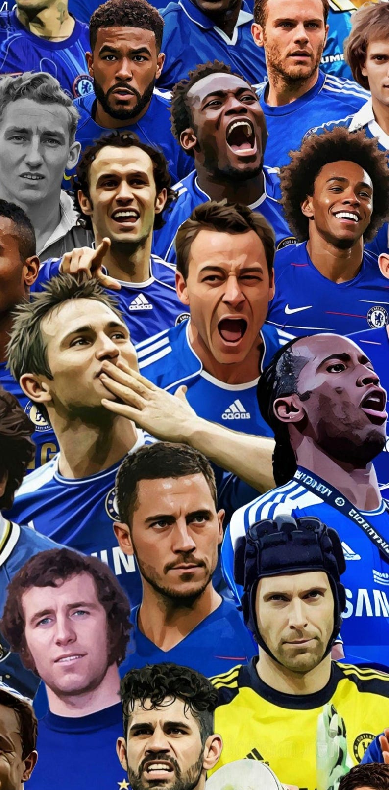 Chelsea Ultimate Legacy Poster | 100+ Players & Managers | Digital Wall ...