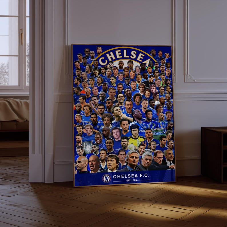 Chelsea Ultimate Legacy Poster | 100+ Players & Managers | Digital Wall ...