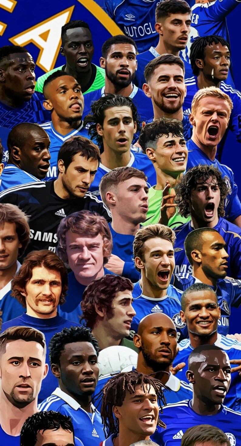 Chelsea Ultimate Legacy Poster | 100+ Players & Managers | Digital Wall ...
