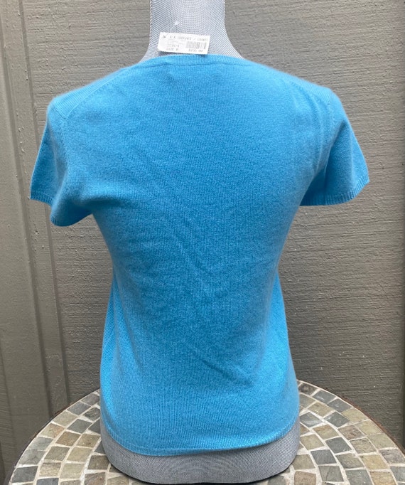 Early 2000s TseSAY Pure Cashmere Blue Sweater Top Siz… - Gem