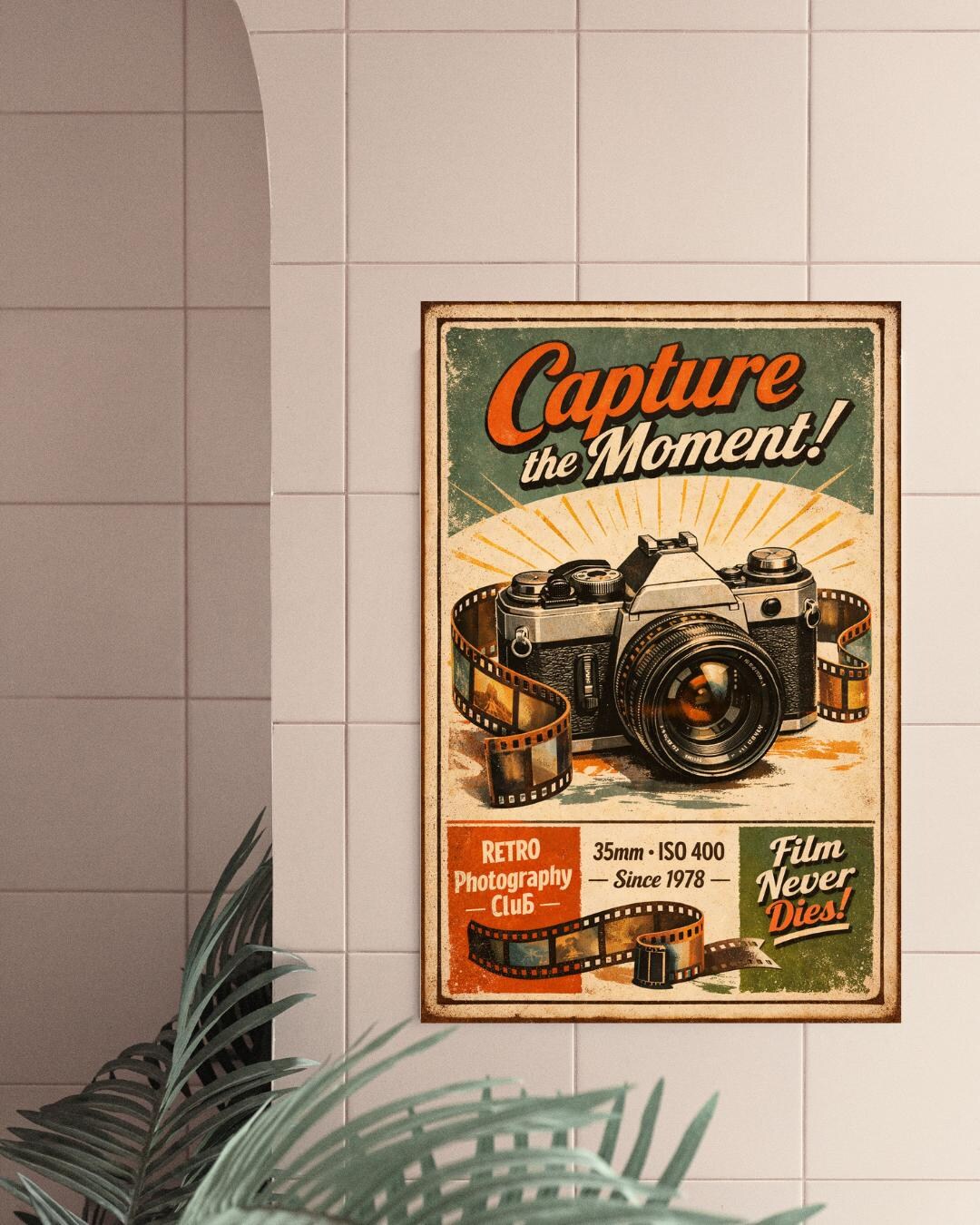 Retro Camera Poster - Etsy