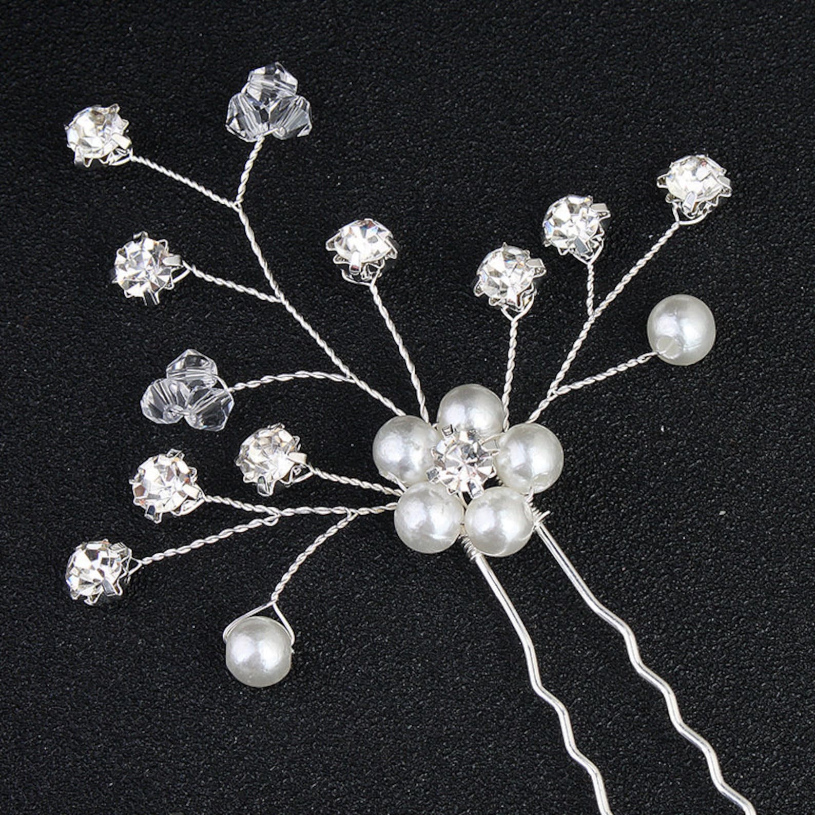 Bridal Hairpins Set of 3 Wedding Hairpins Premium Quality - Etsy