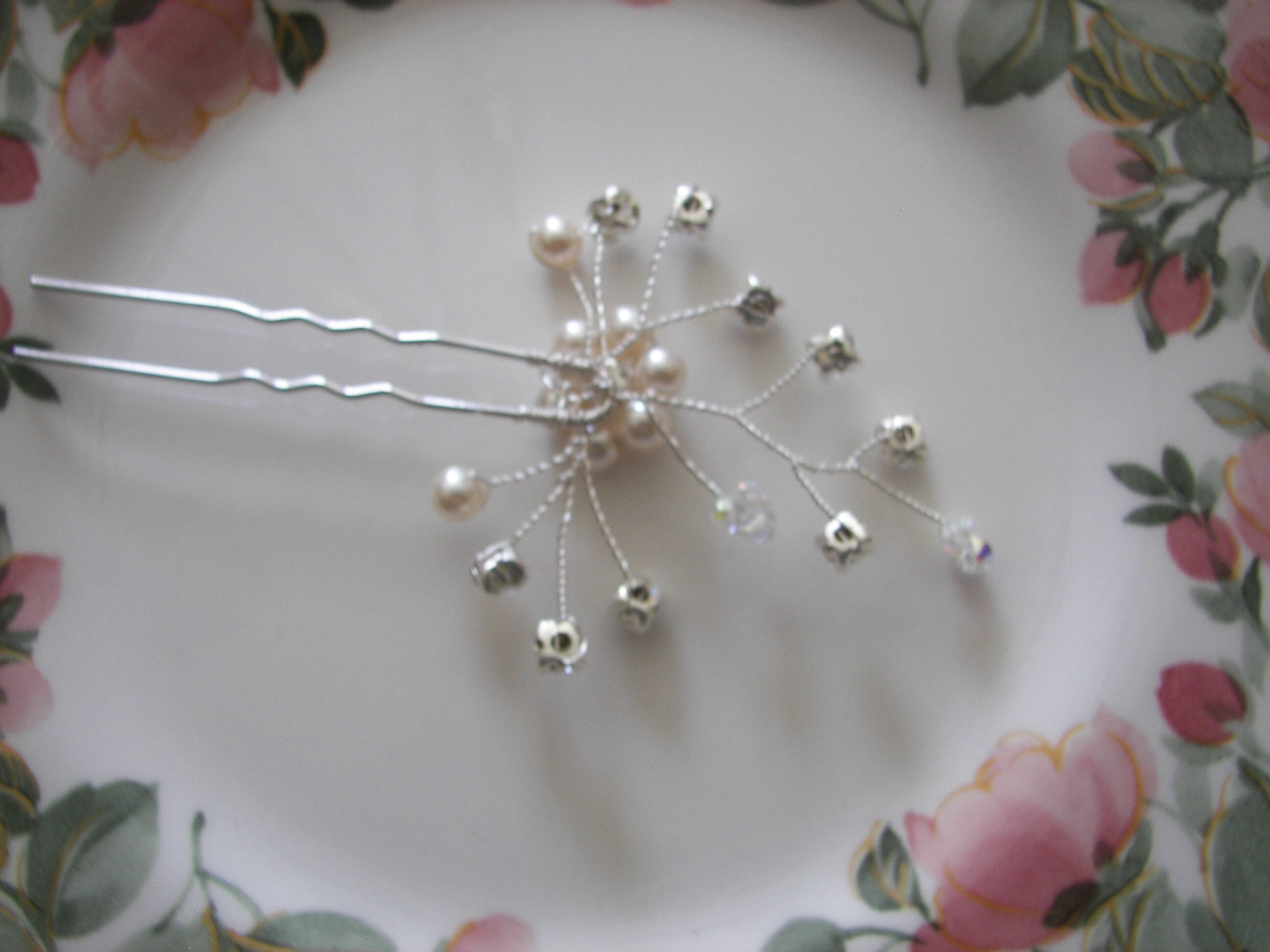 Bridal Hairpins Set of 3 Wedding Hairpins Premium Quality | Etsy