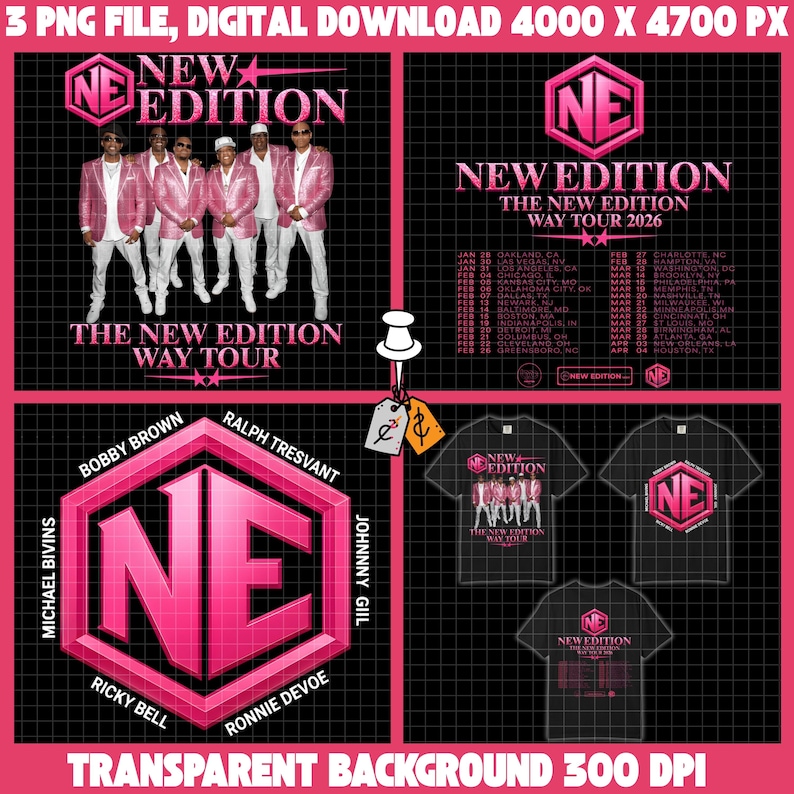 New Edition Tour 2026 PNG, T-shirt Design (digital Download) - Etsy