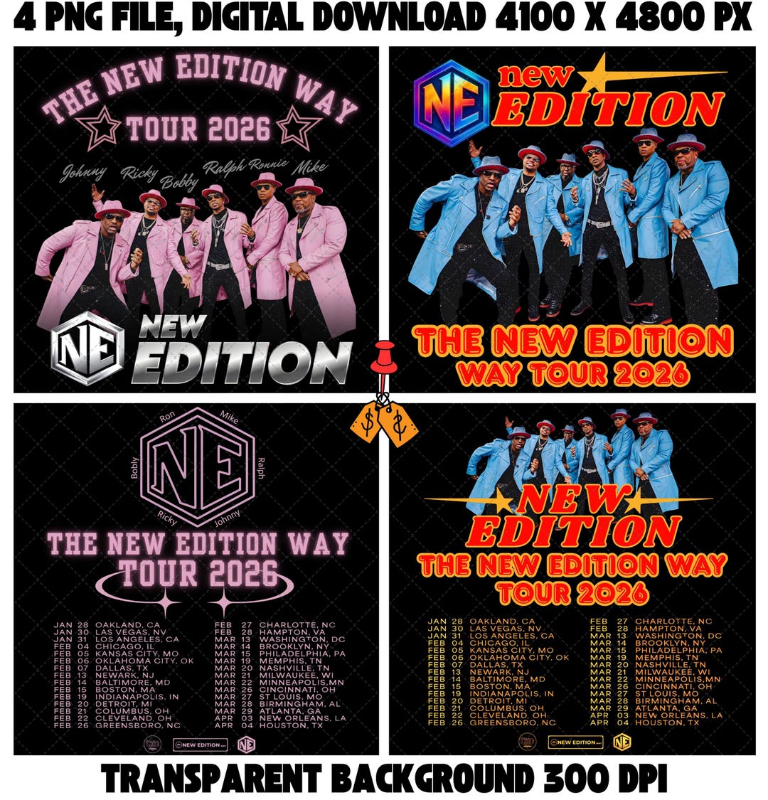 New Edition Tour 2026 PNG, T-shirt Design (digital Download) - Etsy