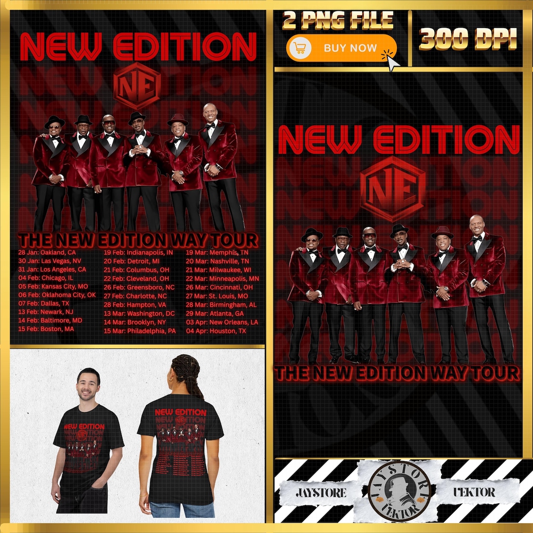 Fichier PNG New Edition Tour 2026 : The Way Design (téléchargement ...