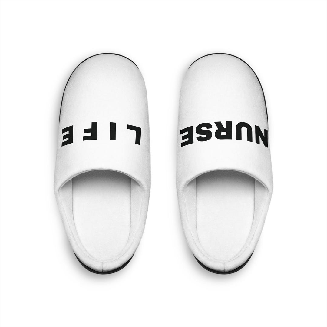 NURSE LIFE Slippers for Nurses - Soft, Cozy House Shoes, Perfect Gift ...