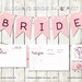 Bridal Shower Party Kit Blushing Bride Pink Printable - Etsy