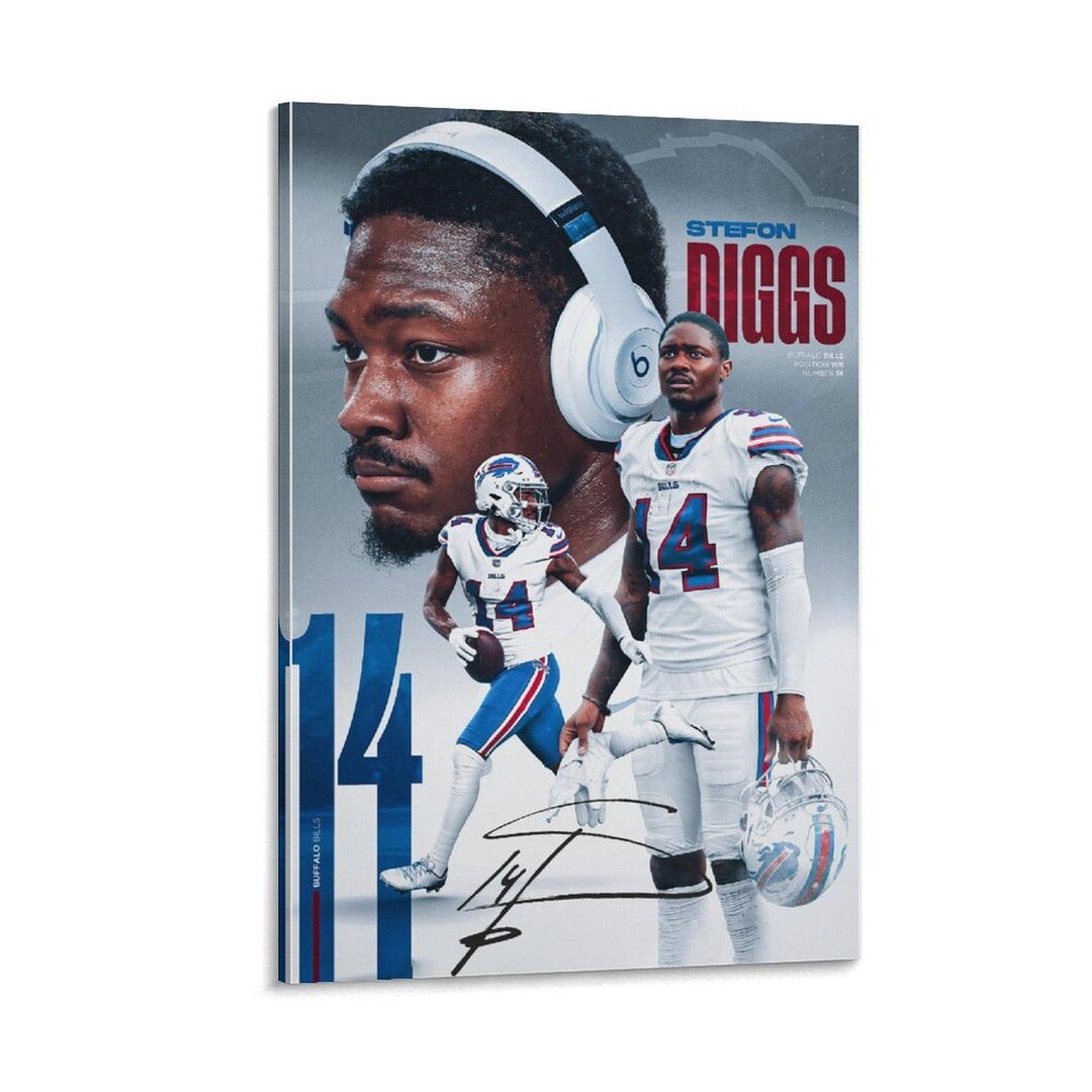 Stefon Diggs American Football Player Personality Poster Wall Art ...