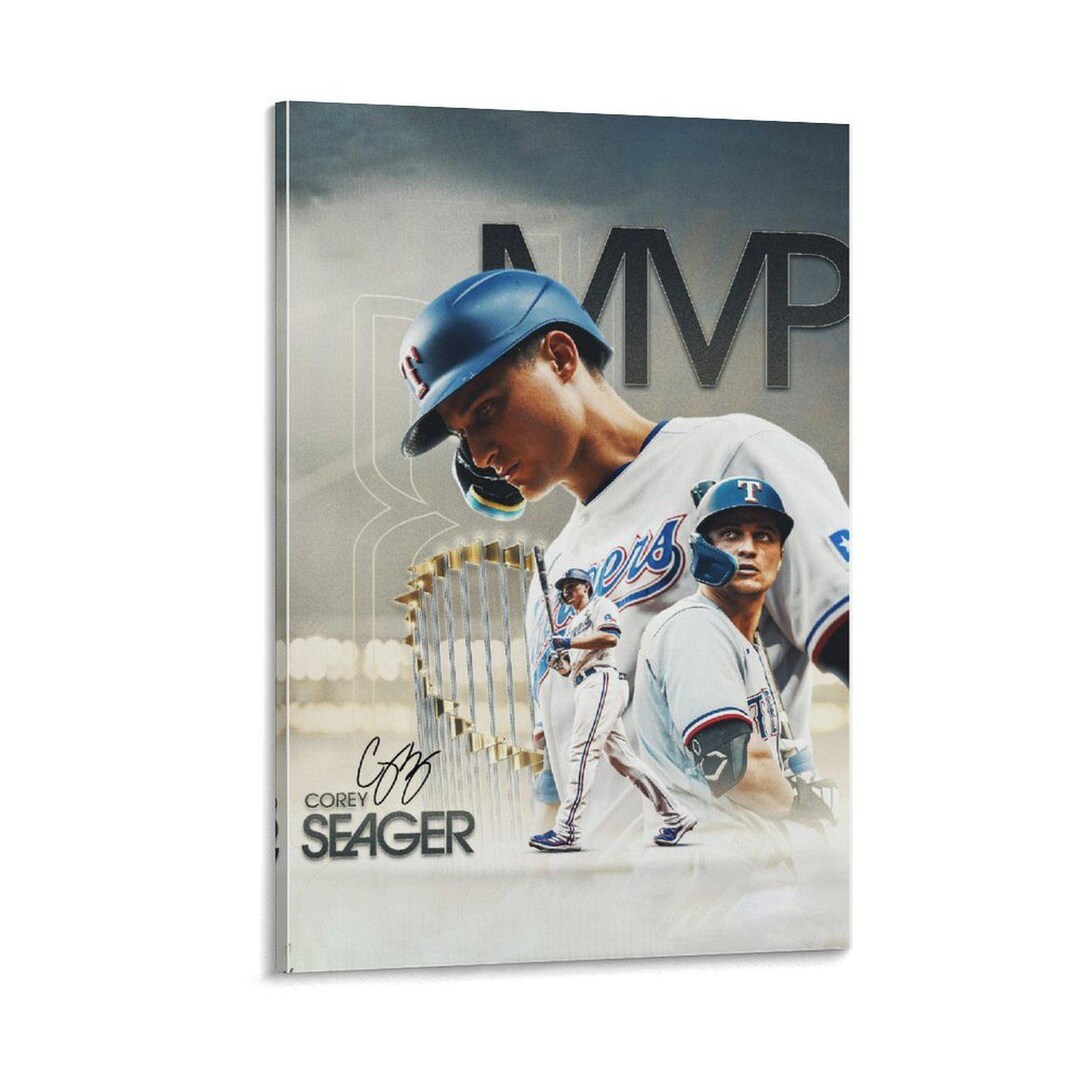 Corey Seager Sports Poster 2023 Mvp Wall Art Picture Painting Poster ...