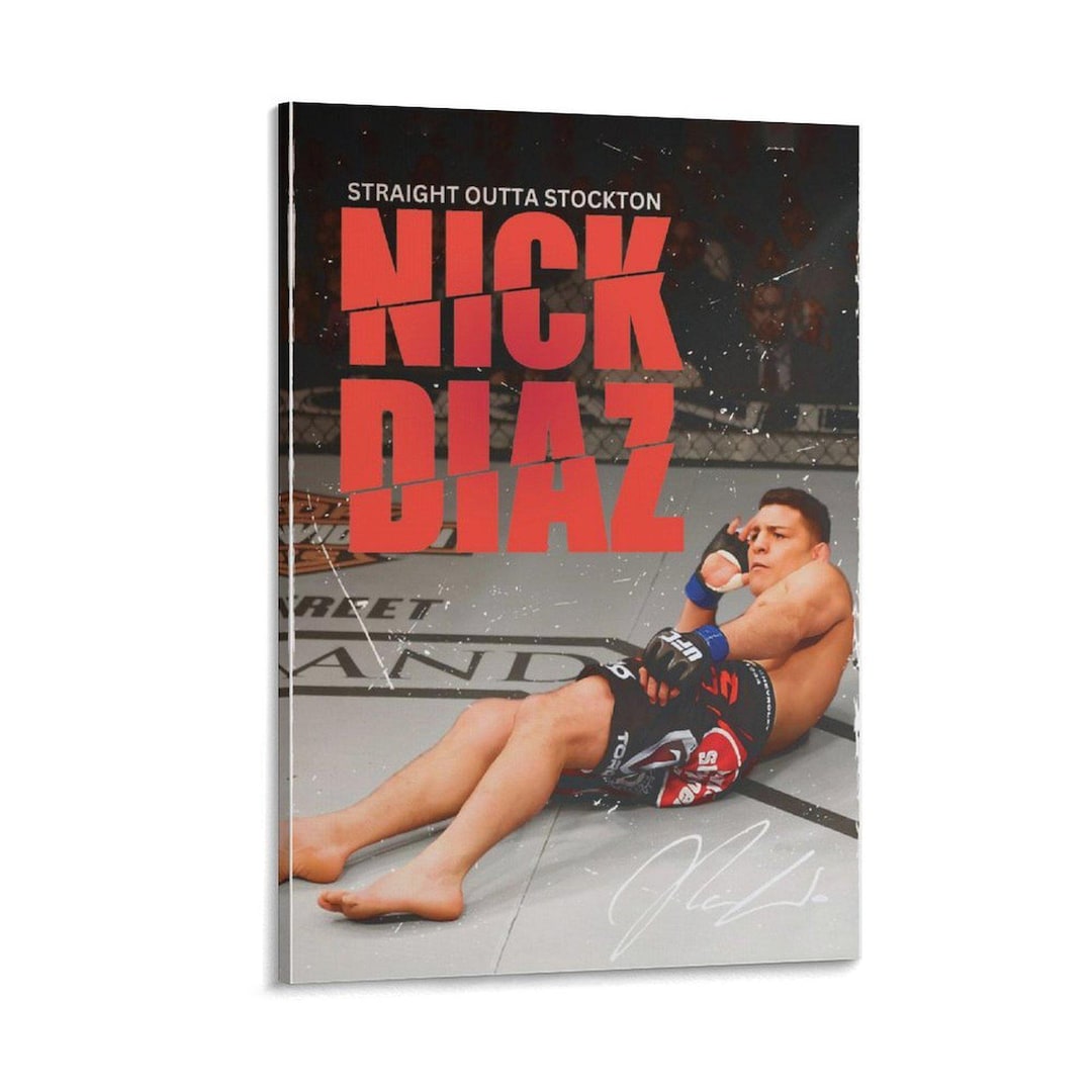 Boxer Nick Diaz Fighter Poster Athlete Motivation Wall Art Picture ...