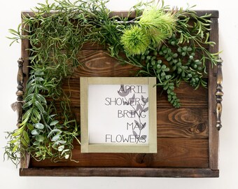 April Showers Bring May Flowers Sign Tulips Sign Flowers - Etsy