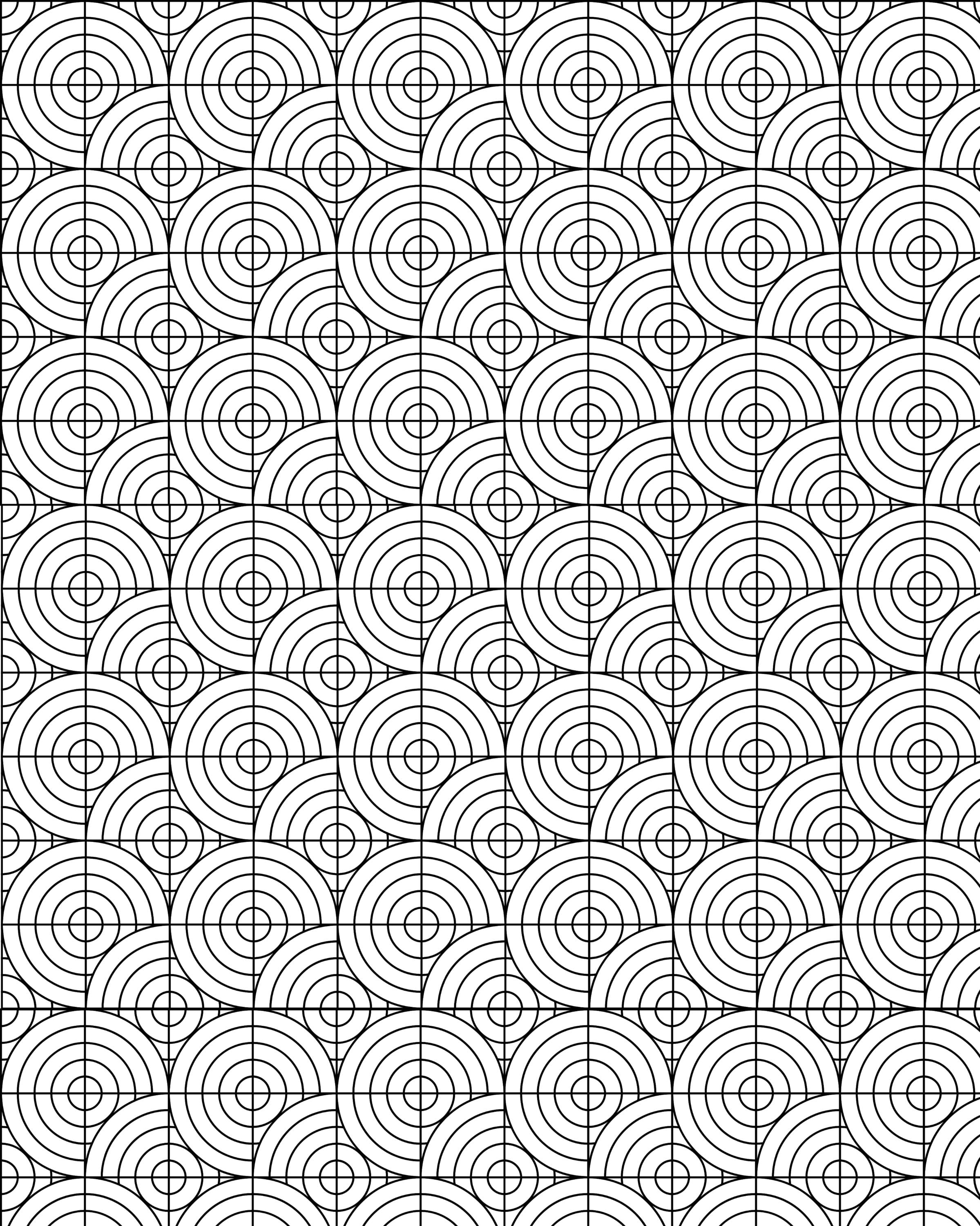 Geometric Coloring Pages Printable | Pattern Coloring Book for Adults ...