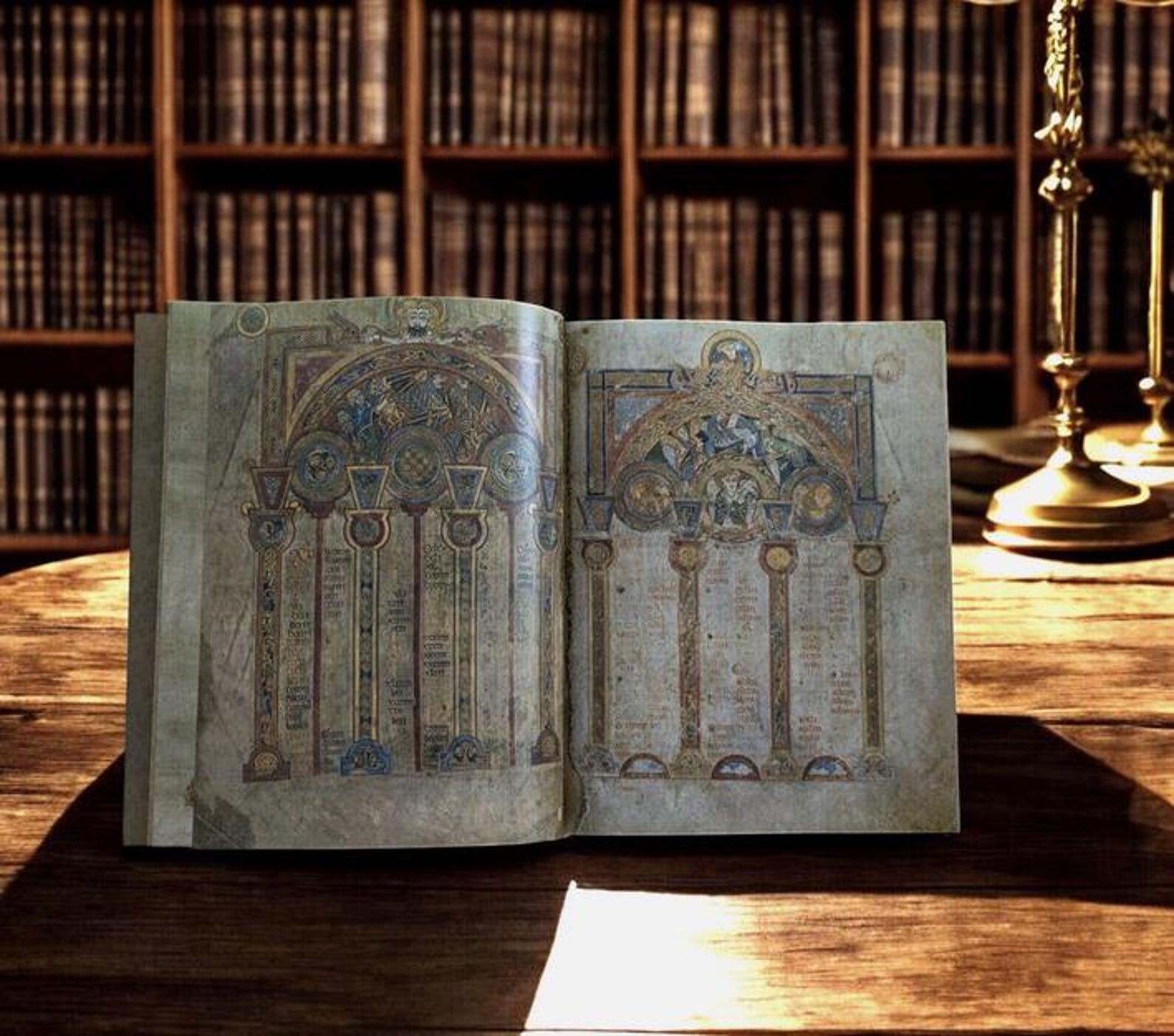 Book of Kells 800 AD Kell's Manuscript Facsimile A4 Size Color ...