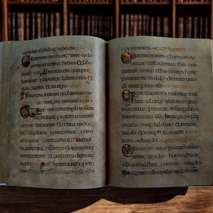 Book of Kells 800 AD Kell's Manuscript Facsimile A4 Size Color ...