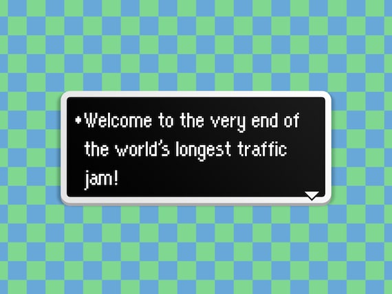 Traffic Jam Earthbound Dialog Box | Etsy